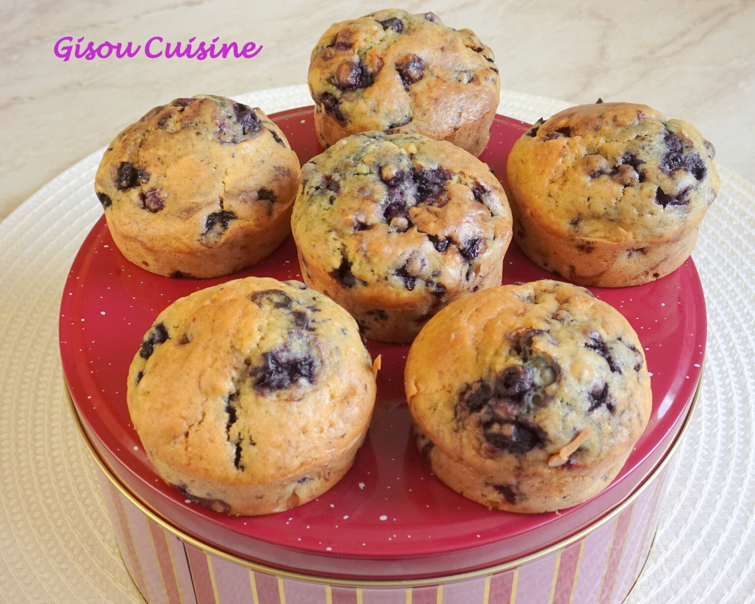 Petits gâteaux moelleux aux Myrtilles | Gisou Cuisine